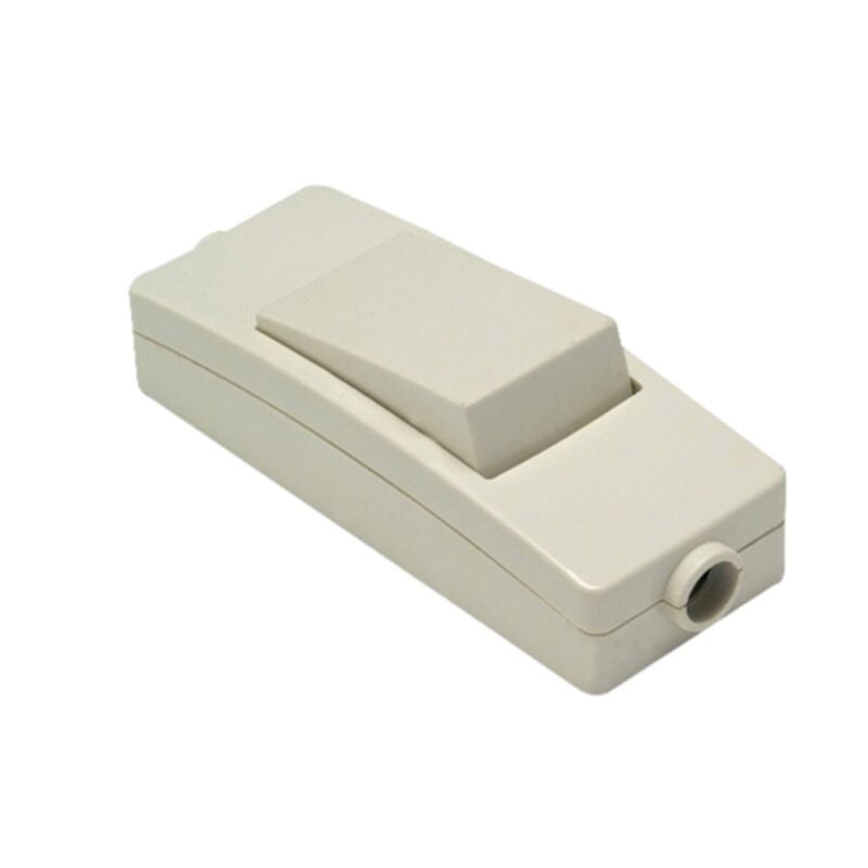 Interruptor pasante aereo unipolar para lampara 2A 250V Blanco
