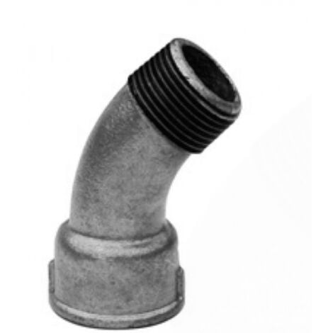 CURVA 45Â° MACHO-HEMBRA FIG. 40 GALVANIZADO 3/4" - ATUSA