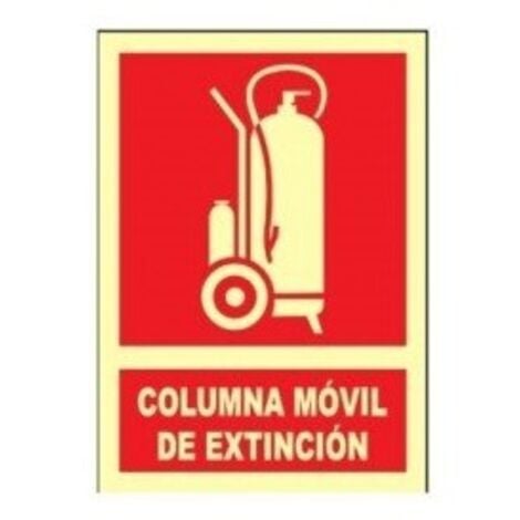 SEÃ‘AL A4 CLASE B FOTOLUMINISCENTE COLUMNA MOVIL DE EXTINCION - METALICAS JULIO GARC
