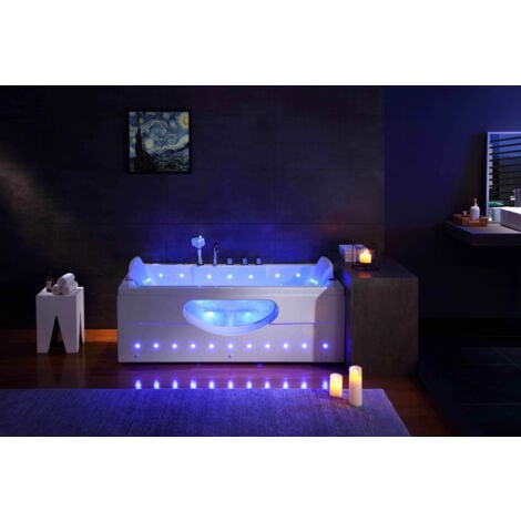 Ouest balnéo - Baignoire Flashy 29 Jets Balnéo 170x84 Rectangulaire ...