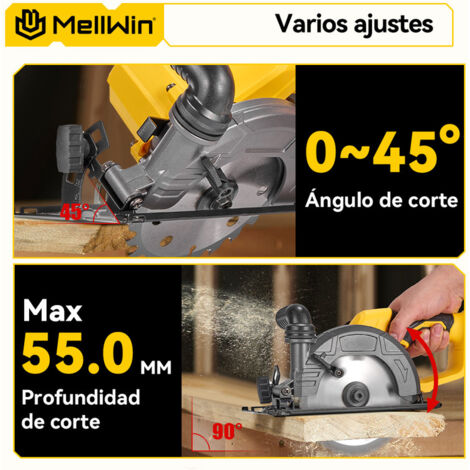 Sierra circular Ø150 mm, Sierra circular para madera, 6800r/min ...