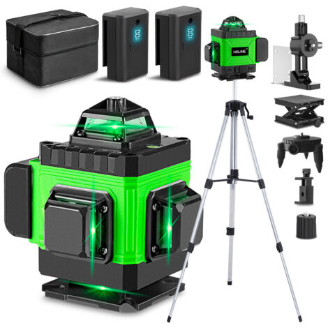 Livella laser 4 x 360°, strumento di livellamento incrociato ...
