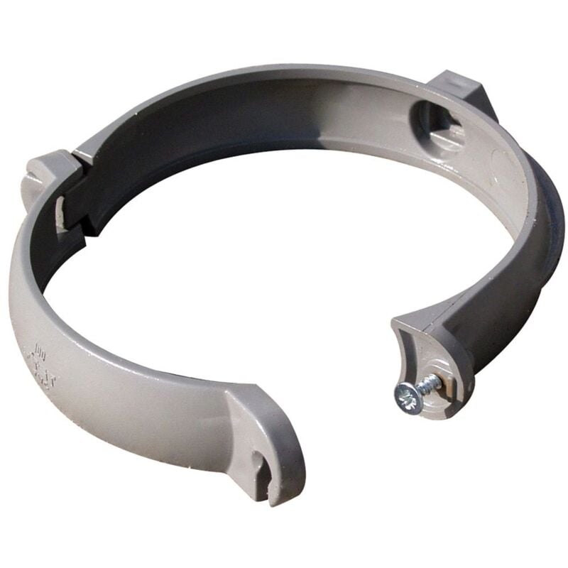 Collier à bride gouttière PVC Ø125 - Gris