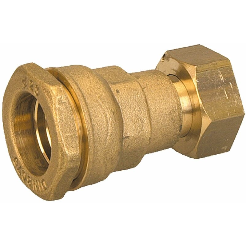 Raccord laiton compression ACS Femelle écrou libre 1" PEØ32