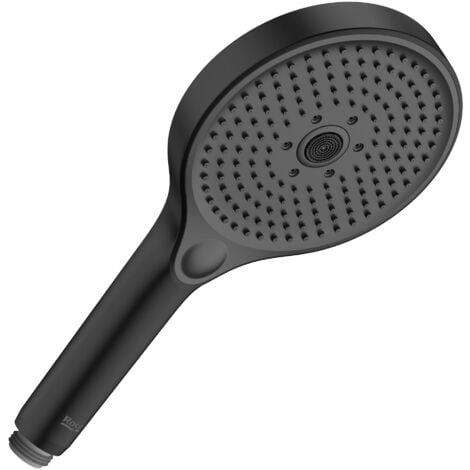 ROCA Douchette à main Plenum Round 130 3 jets 8L/mn - Noir mat