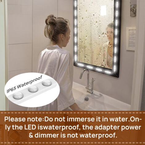 5M Schminktisch-Spiegellicht mit 36 LEDs, 3 Farben dimmbares ...