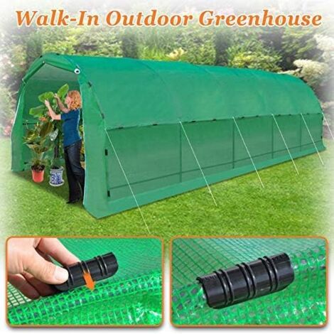 Gewächshaus-Clips, 20 Stück, 20 mm, Rohrclips zur Befestigung von ...