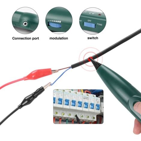 Kabel-Tracker, MS6812 Elektrischer Kabeldetektor Tragbarer Kabel ...