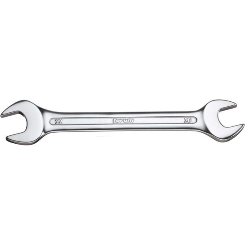 Clé plate double, poli, Cote s/plats : 10 x 13 mm, Long. 171 mm