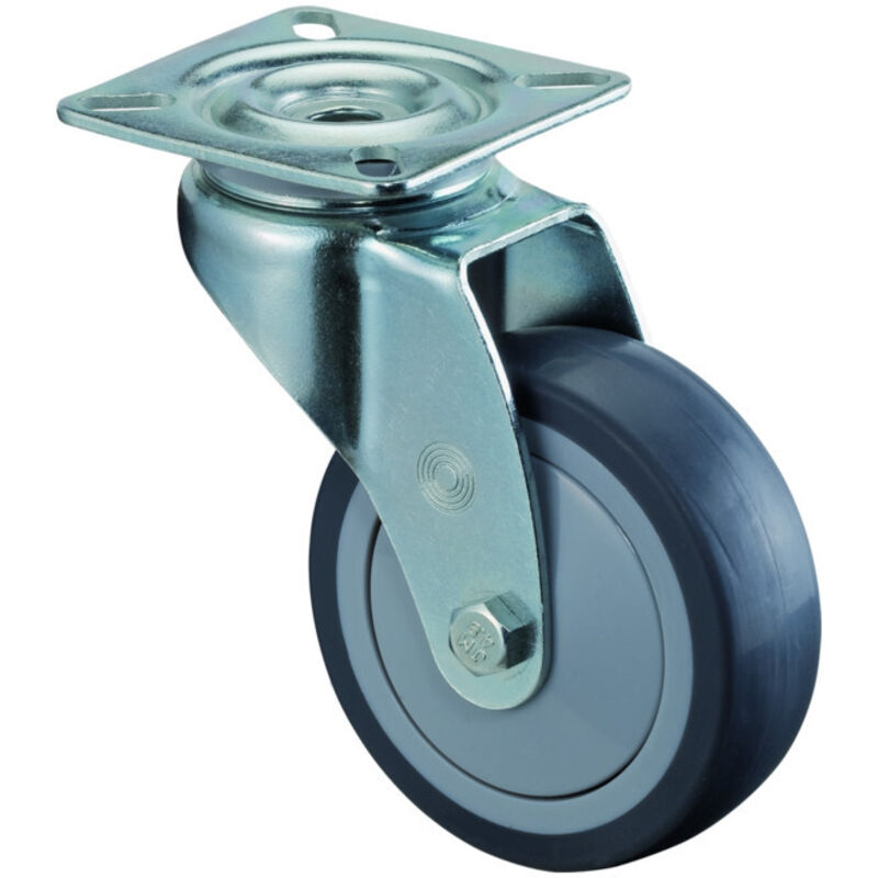 Rouleau de renvoi D. de la roue 50 mm cap. charge 50 kg avec plaque de ...