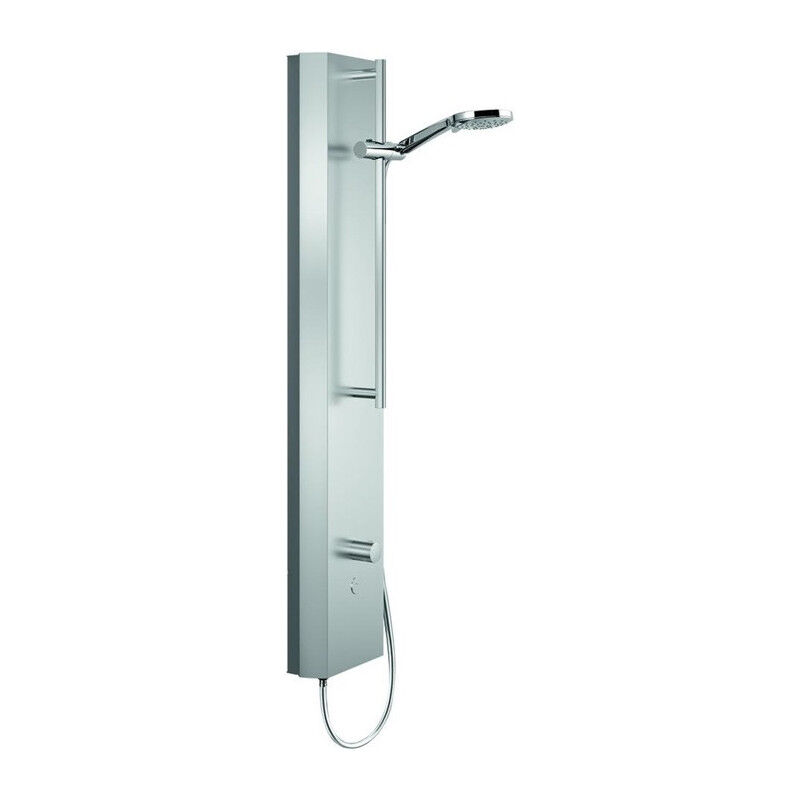 Colonne de douche LINUS Inox DP-C-T-H barre de douche, eau mitigée ...