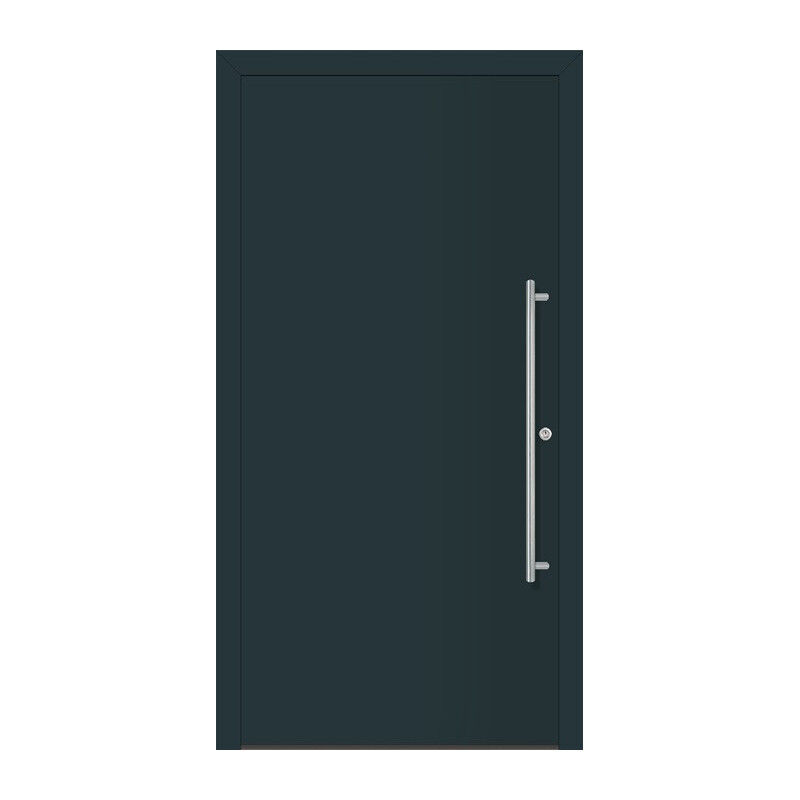 Porte d'entrée en métal Home RAL 7016 B.1100mm H.2100mm DIN droite RC 2 ...
