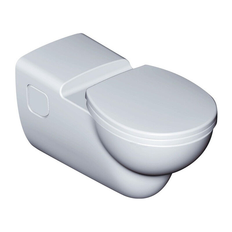 WC suspendu à fond creux CONTOUR 21 sans obstacle, sans rebord de chasse, 360 x 700 x blanc ...