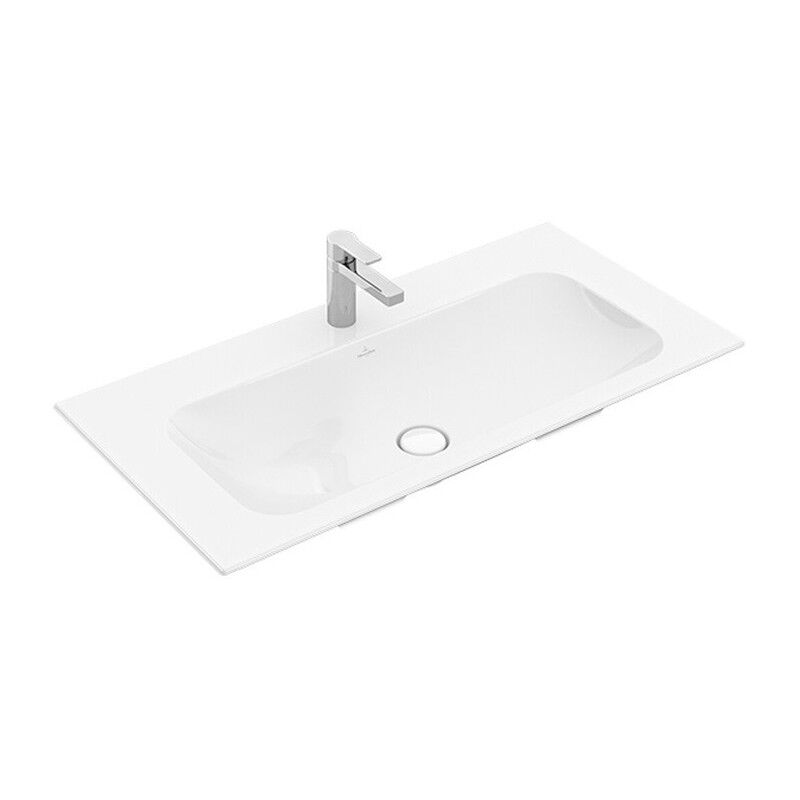 Lavabo V&B FINION avec trop-plein couvert ViFlow 1000x500mm blanc C+