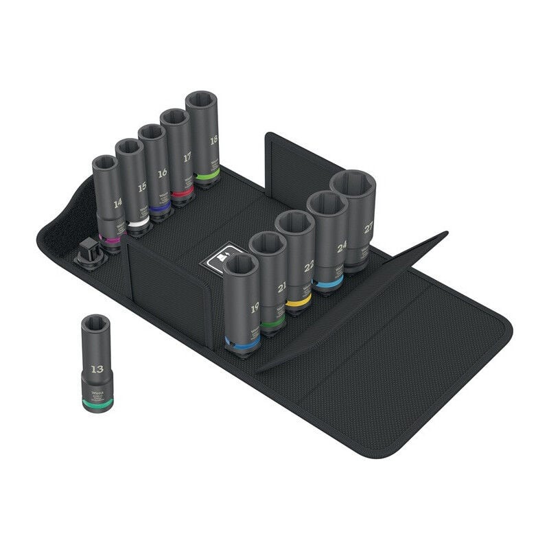 Jeu de douilles à chocs 8790 C Impaktor Deep Set 1 11 pièces 1/2 pouce de long, 6 pans