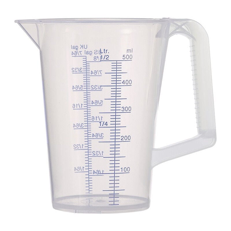 Gobelet gradué 0.5 l échelle imprimée en bleu polypropylène PRESSOL