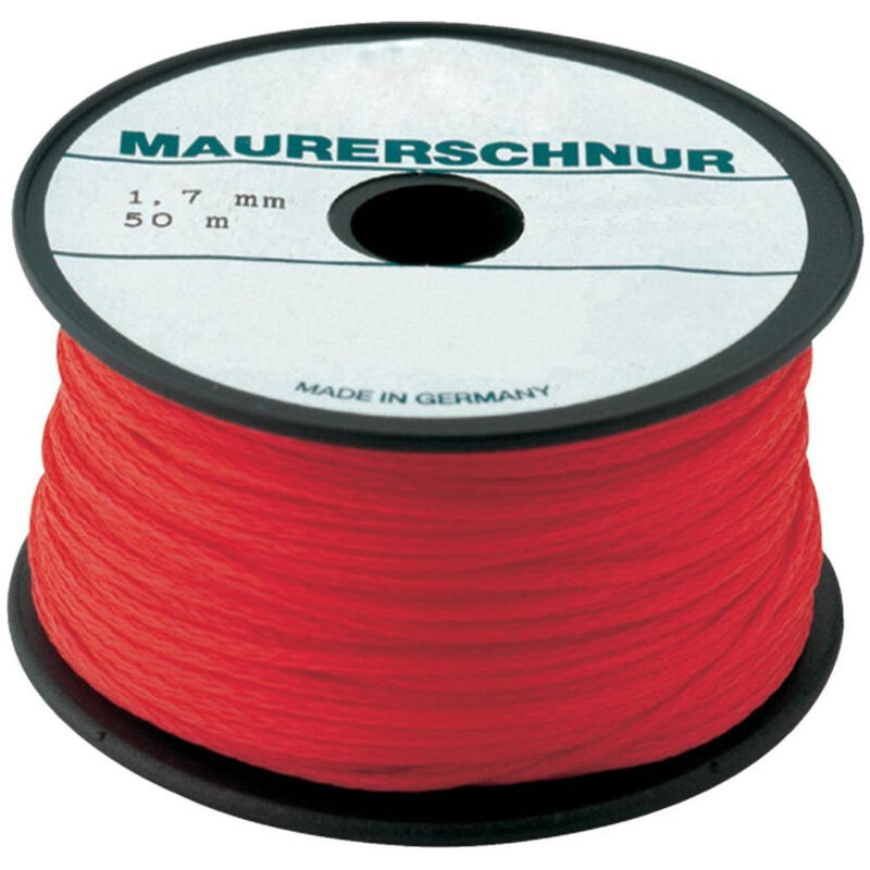 Cordeaux macon PE 1,7mm 50m blanc Overmann