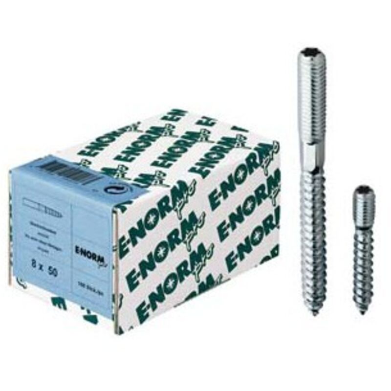 Vis double filetage galva ISR 15 M6x80 HP E-NORMpro (Par 100)