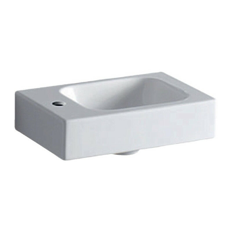 Lave-mains iCon 380x280mm avec trou pour robinet gauche blanc KT