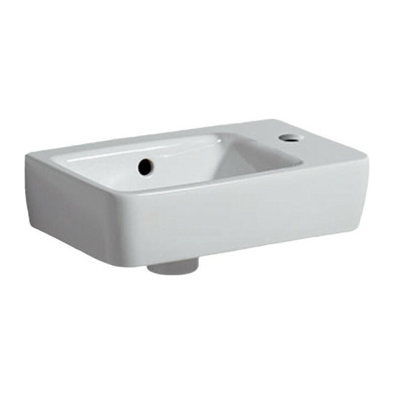 Lavabo RENOVA COMPACT 400x250mm avec trou pour robinet droite blanc KT