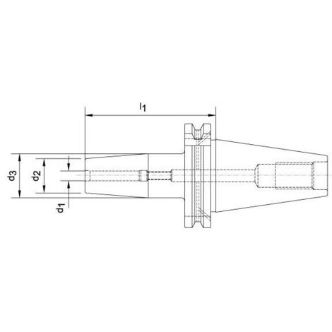 Mandrin de frettage DIN69871 queue SK40 32.0x100mm HAIMER