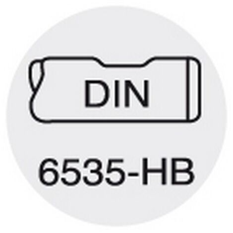 Fraise cylindrique longue, type N, queue HB - UF, en carbure monobloc ...