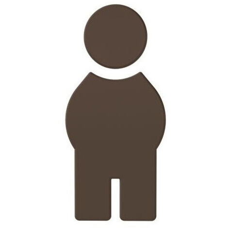 Symbole Homme SERIE 801 autocollant. Polyamid ombre