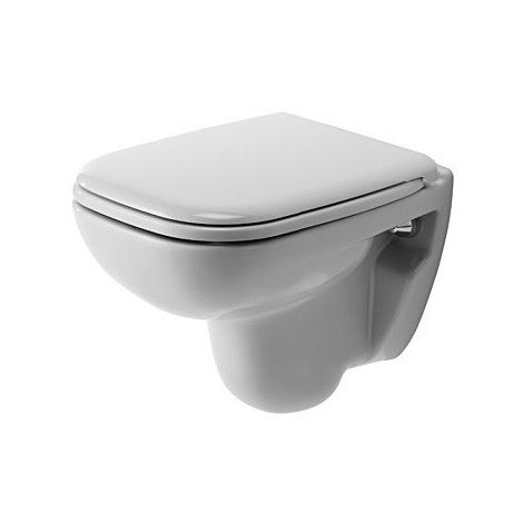 WC suspendu D-CODE COMPACT ti 350x480mm Glaçage hygiénique blanc