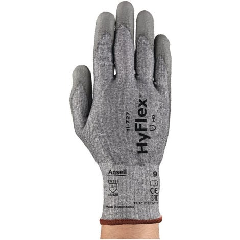 Gant de protection anti-coupures HyFlex® 11-727 Taille 8 gris EN 388 PSA II (Par 12)