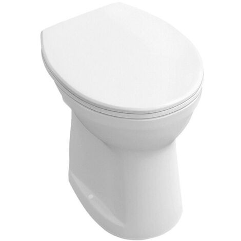 WC sur pied O.NOVO plat, sortie verticale 355 x 465 mm, blanc VILLEROY & BOCH