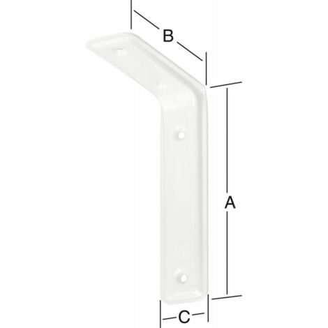 Equerre-3F blanc 115X80MM NR. 165115W