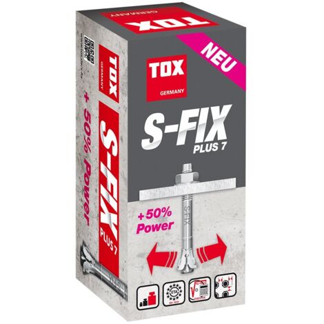 Goujon d'ancrage S-FIX Plus 7 M10x95/26 Scelllement beton lot de 50 ...
