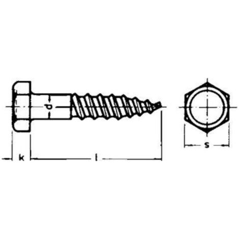 Vis a bois DIN 571 ST HDG 7x60 HP E-NORMpro (Par 100)