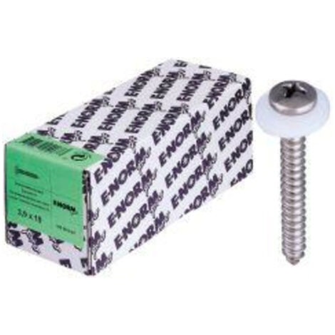 Vis avec rondelle plastique A2 3,9x25 E-NORMpro (Par 100)