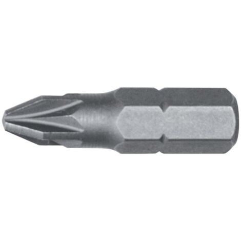 Embout 1/4" DIN3126 C6,3 PZ 3x25mm a10 pièces.FORTIS