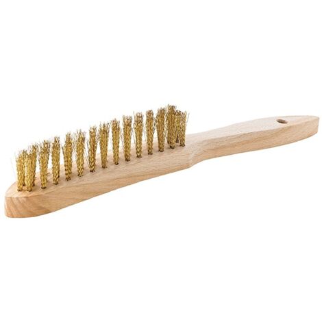 Brosse métallique en laiton 4 rangés FORTIS