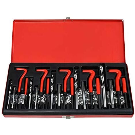 Set di attrezzi per la riparazione dei filetti con inserti e bussole ...