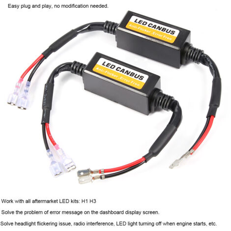 Ej.Life LED-Decoder, LED-Decoder, löst Canbus-Probleme Funkstörungen, 1 ...