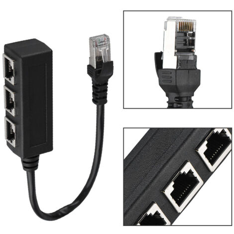 Ej.Life LAN Ethernet Kabel Adapter, Netzwerkkabel RJ45 Ethernet Adapter ...