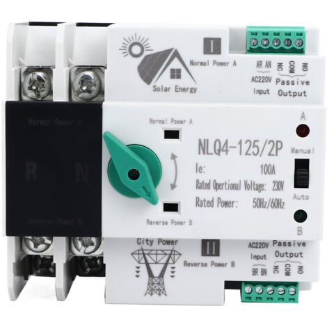 Ej.Life Dual Power Automatic Transferschalter 230 V 2P 100A PC ...