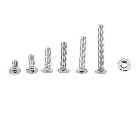 Ej.Life M2 Senkkopfschrauben Innensechskant, 250 Stücke M2 Normallack ...