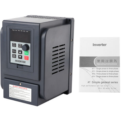 Ej.Life Wechselrichter, 1-Phasen 220V Eingang 3-Phasen 380V Ausgang 1.5KW VFD Frequenzumrichter ...