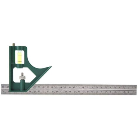 Ej.Life Verstellbares Winkel-Lineal aus Edelstahl, 45/90 Grad, 300 mm ...