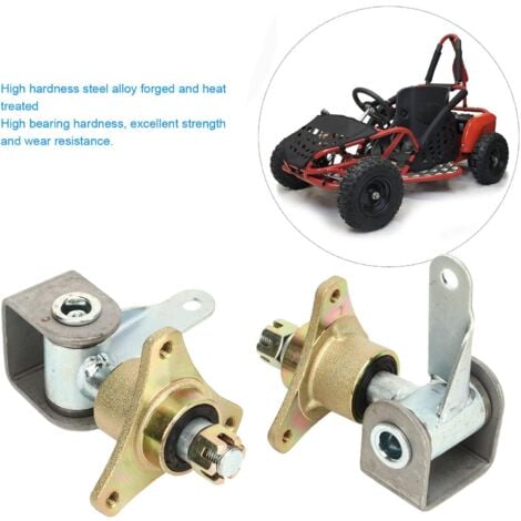 Rosvola Go-Kart-Achsschenkelachse, 2 Stück, 17 mm Vorderradnaben ...