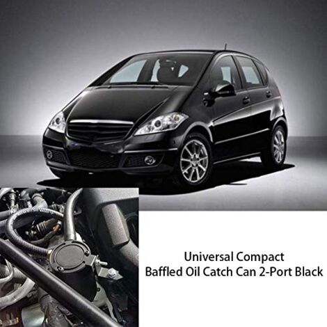 EVGATSAUTO Unifür Versal Baffled 2-Port Compact Baffled Oil Catch für ...