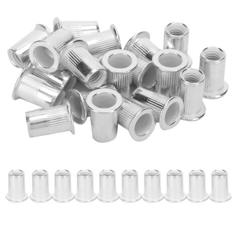 M6 Nietmutter, Hardware-Muttern, Gewindeeinsatzmutter, 200 Stück ...