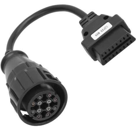 OBD2 Adapter 12pin Mann zu 16pin Lkw Diagnose Verlängerung Kabel Ersatz ...