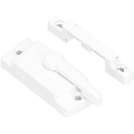 Fensterriegel, quadratischer Guillotine-Riegel aus weißer Zinklegierung ...