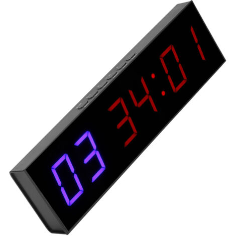 Fitness-Timer, Wanduhr, 12/24-Stunden-Stoppuhr, Countdown-Timer ...