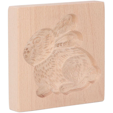 Ausstechform aus Holz, wunderschöne Form aus Buchenholz zum Backen (Hase)